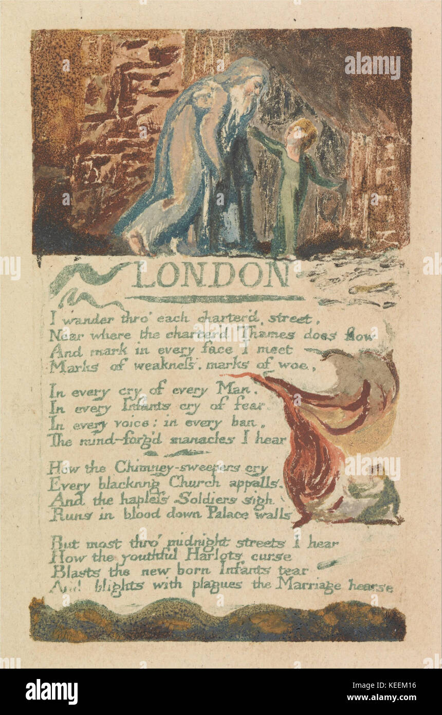 William Blake Songs of Innocence and of Experience, Plate 39, London ...