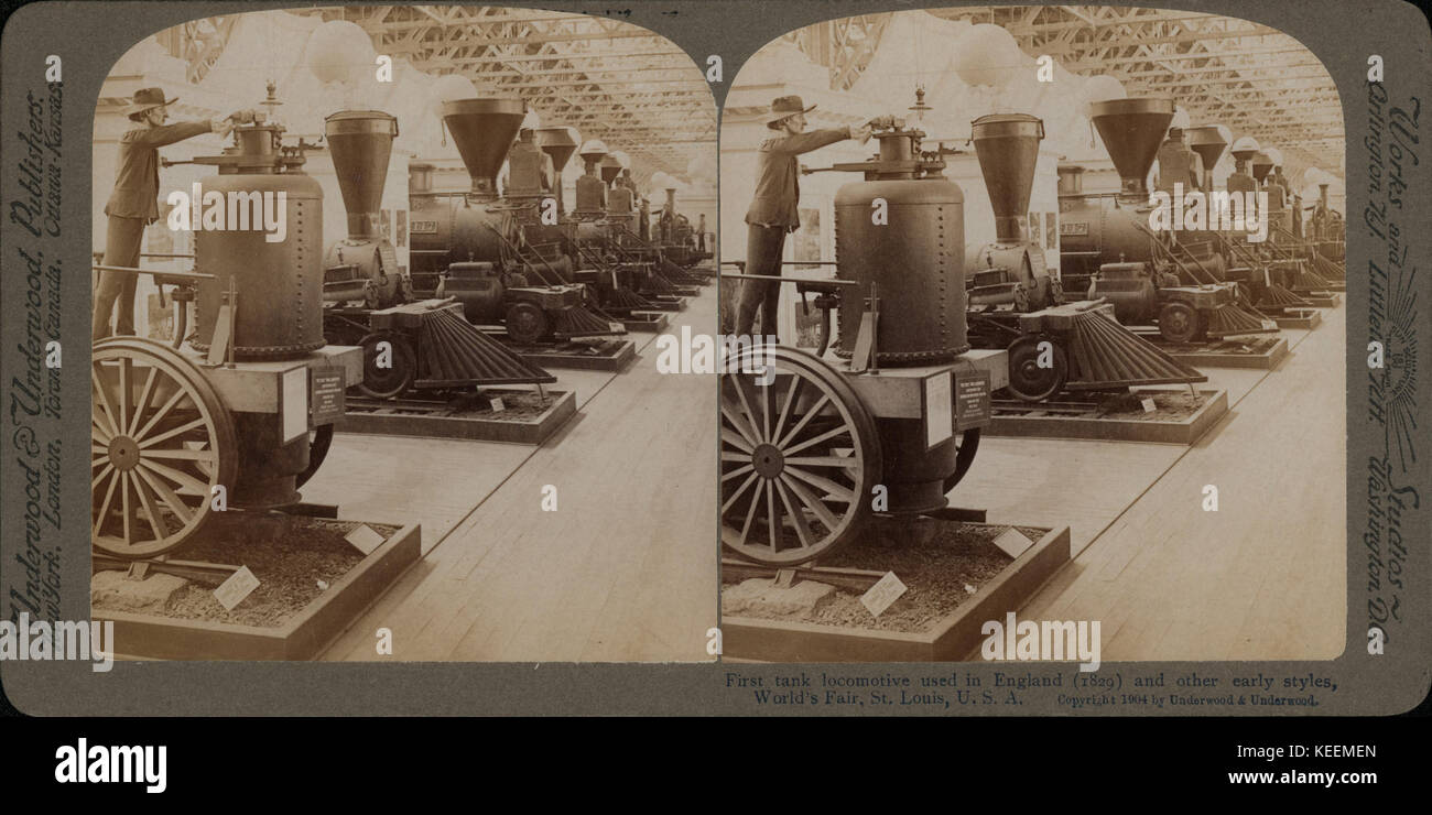 First tank locomotive used in England (1829) and other early sytles ...
