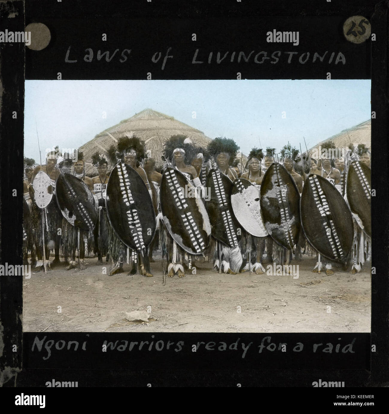 Ngoni Warriors Ready for a Raid , Malawi, (s.d.) (imp cswc GB 237 ...