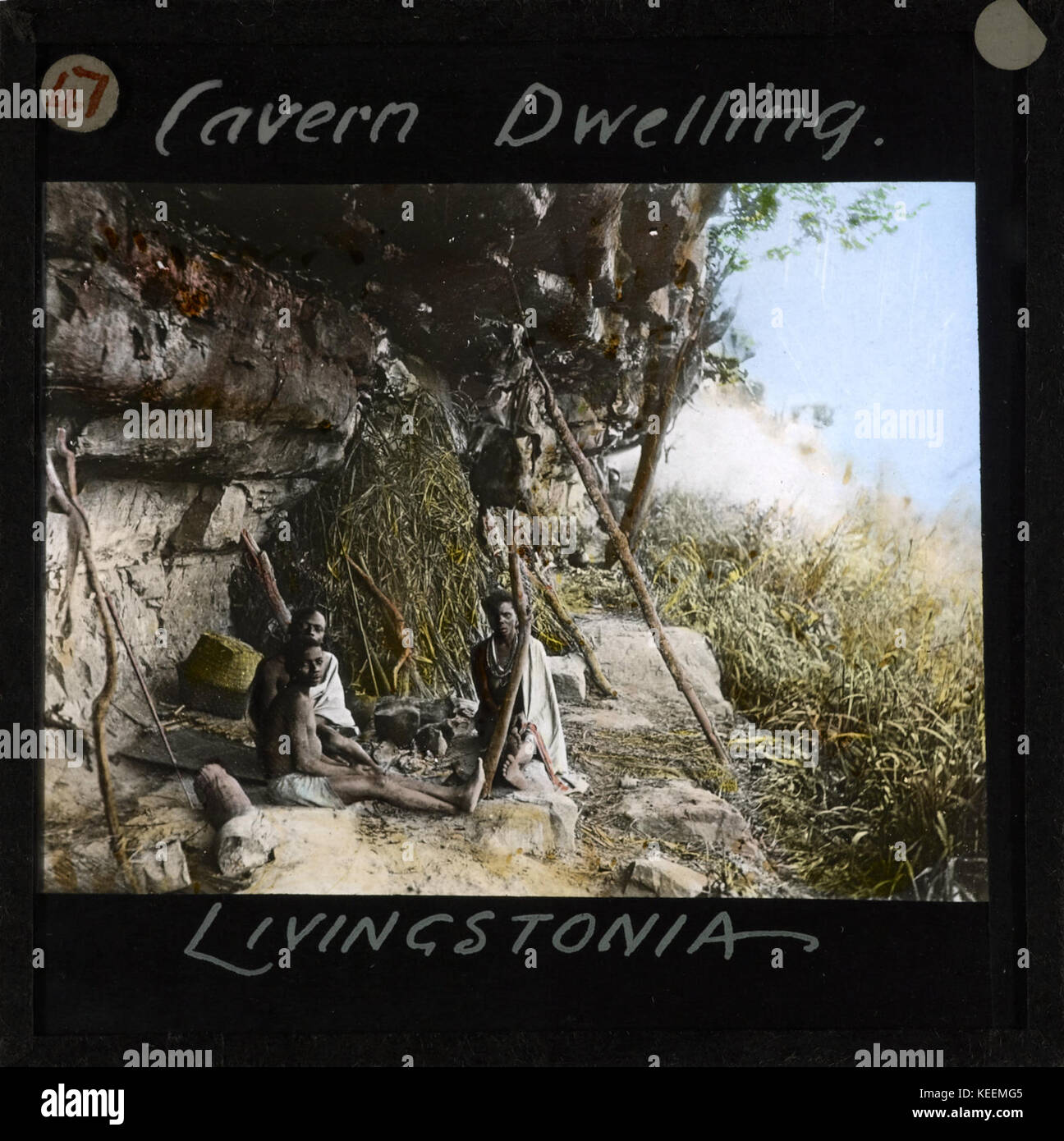 Cavern Dwelling, Livingstonia Malawi, ca.1895 (imp cswc GB 237 CSWC47 ...