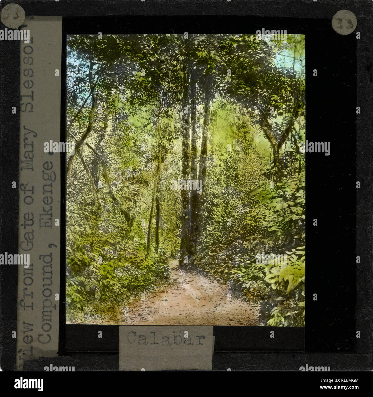 View from Gate of Mary Slessor's Compound, Ekenge , Calabar, late 19th ...