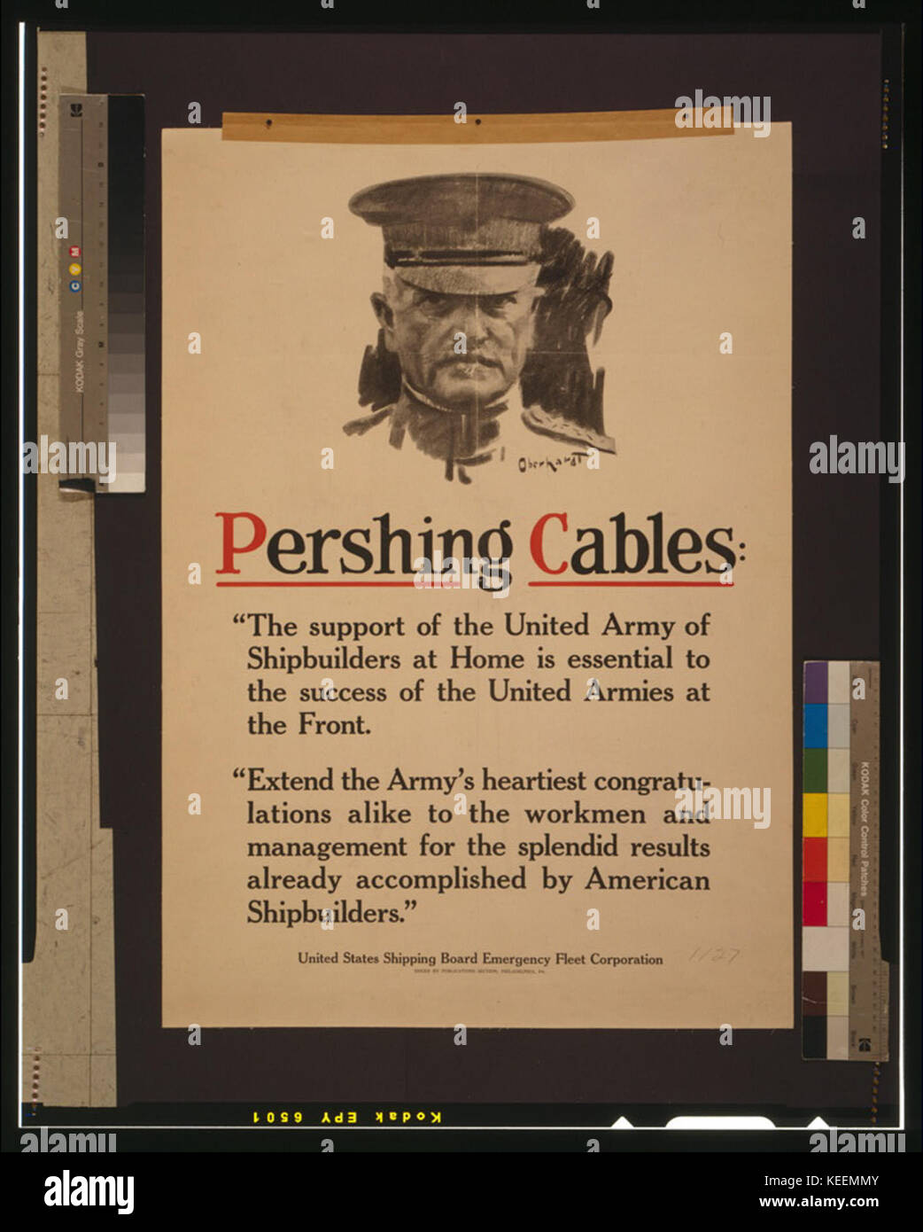Pershing cables The support of the united army of shipbuilders at home ...