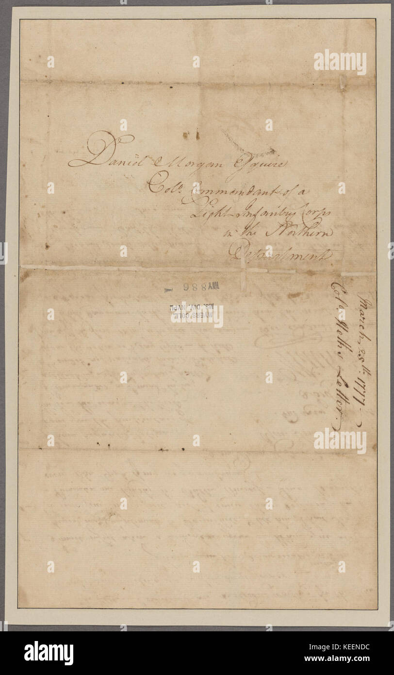 Heth, William. On our march 25 miles from Philadelphia. To Morgan (NYPL ...