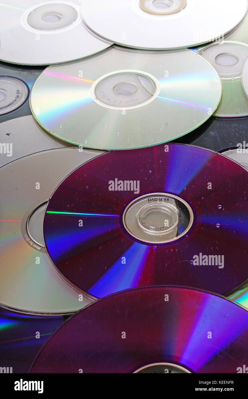 Cd,dvd reflective shiny cd dvds background texture pattern Stock Photo ...
