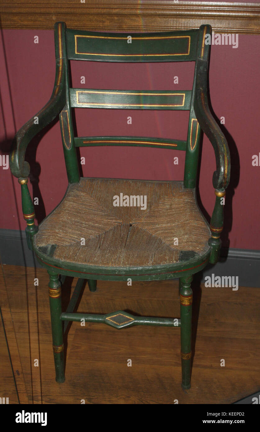 Green Fancy Chair Owned by William Clark Stock Photo - Alamy