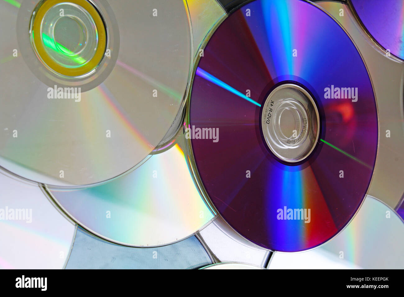 Cd,dvd reflective shiny cd dvds background texture pattern Stock Photo ...