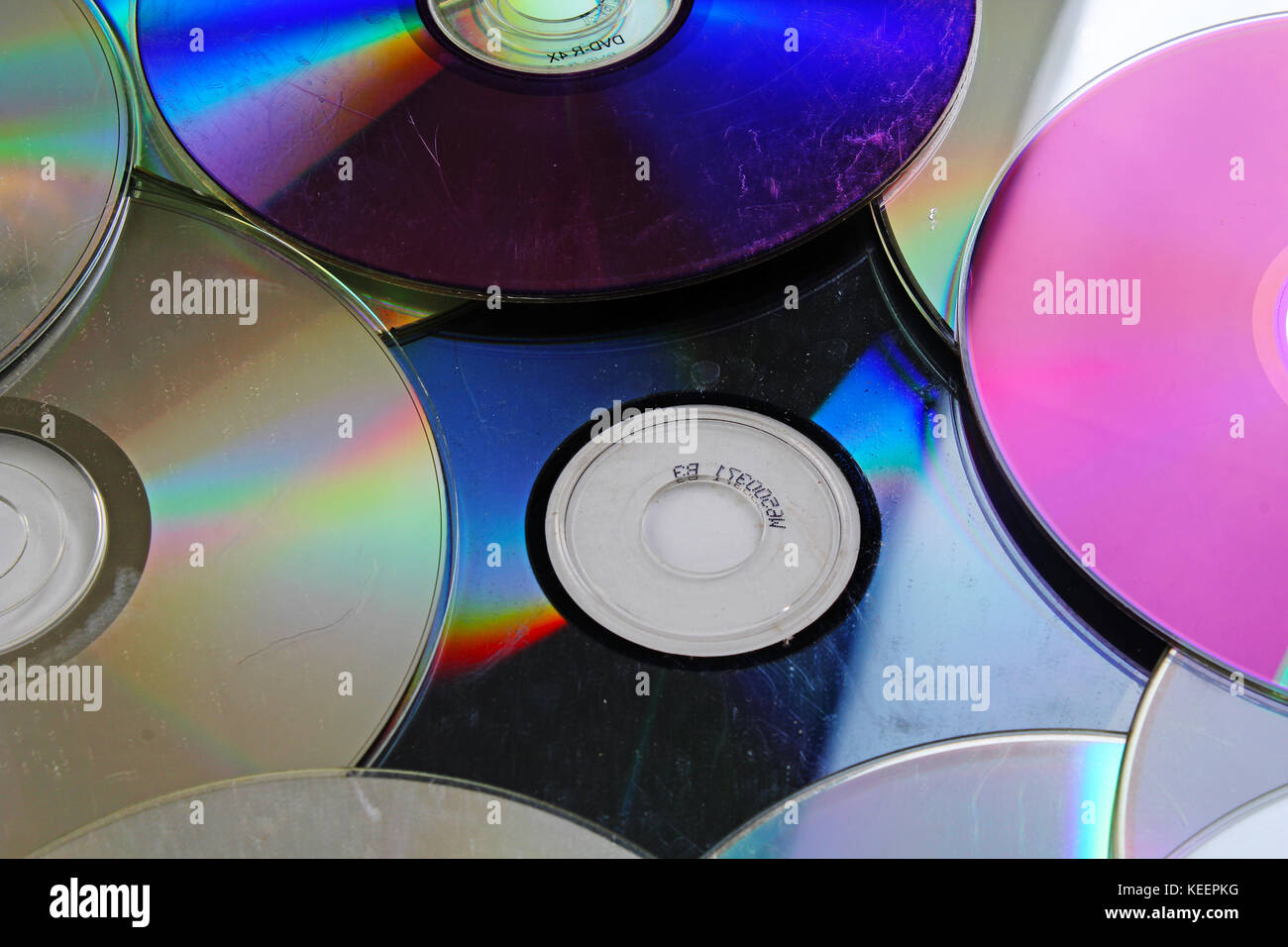 Cd,dvd reflective shiny cd dvds background texture pattern Stock Photo ...