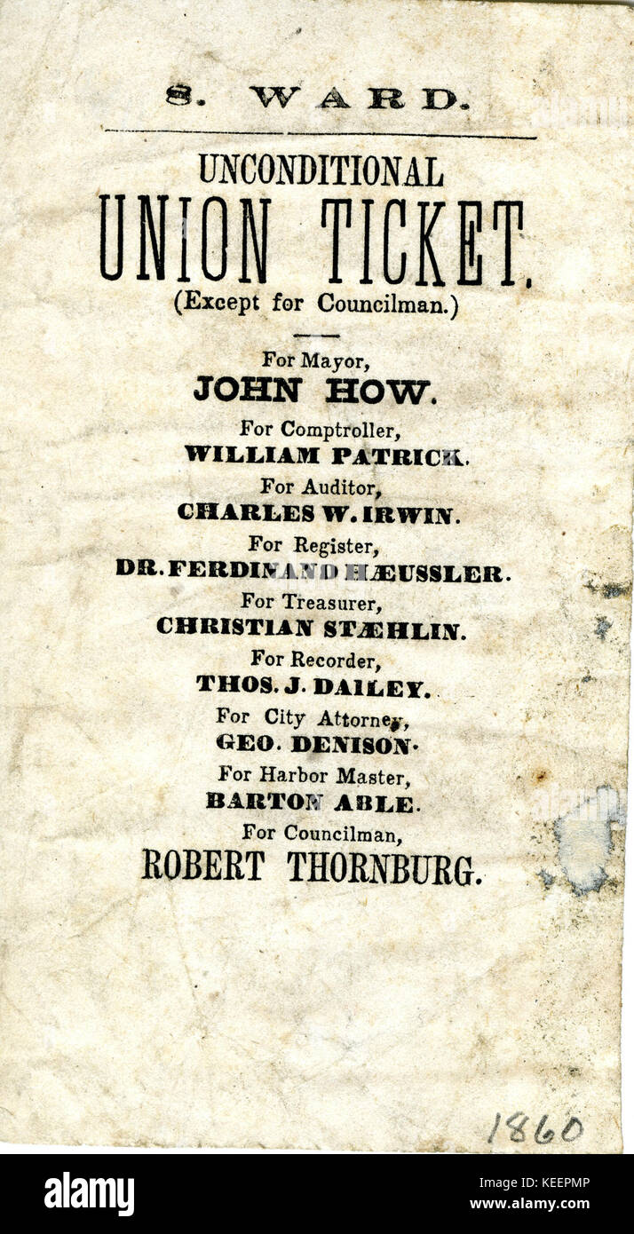 1860 political illustration hi-res stock photography and images - Alamy