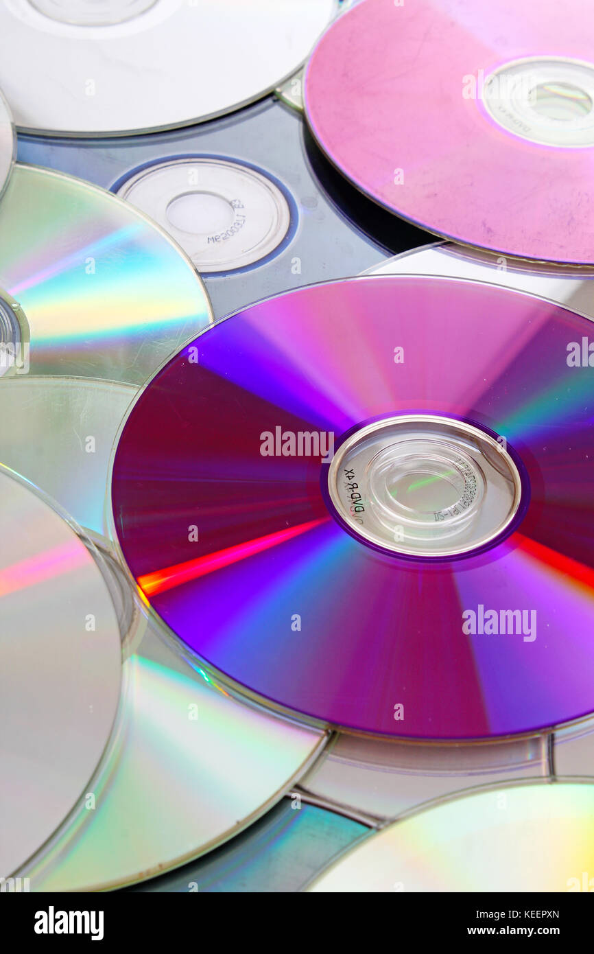 Cd,dvd reflective shiny cd dvds background texture pattern Stock Photo ...