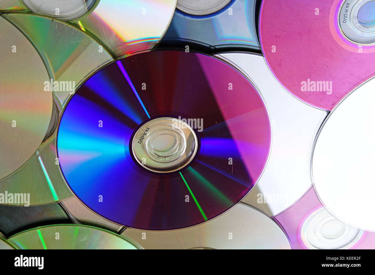 Cd,dvd reflective shiny cd dvds background texture pattern Stock Photo ...