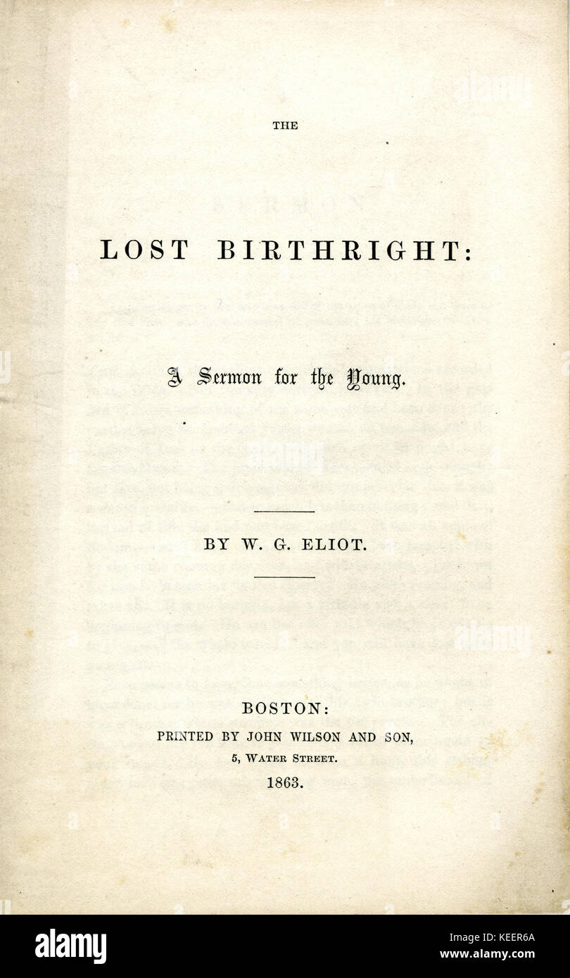 William greenleaf eliot hi-res stock photography and images - Alamy