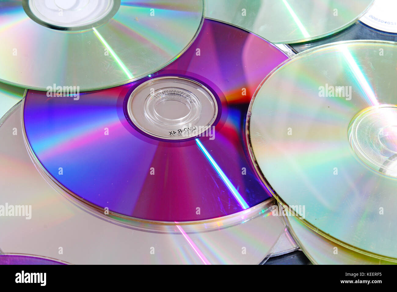 Cd,dvd reflective shiny cd dvds background texture pattern Stock Photo ...
