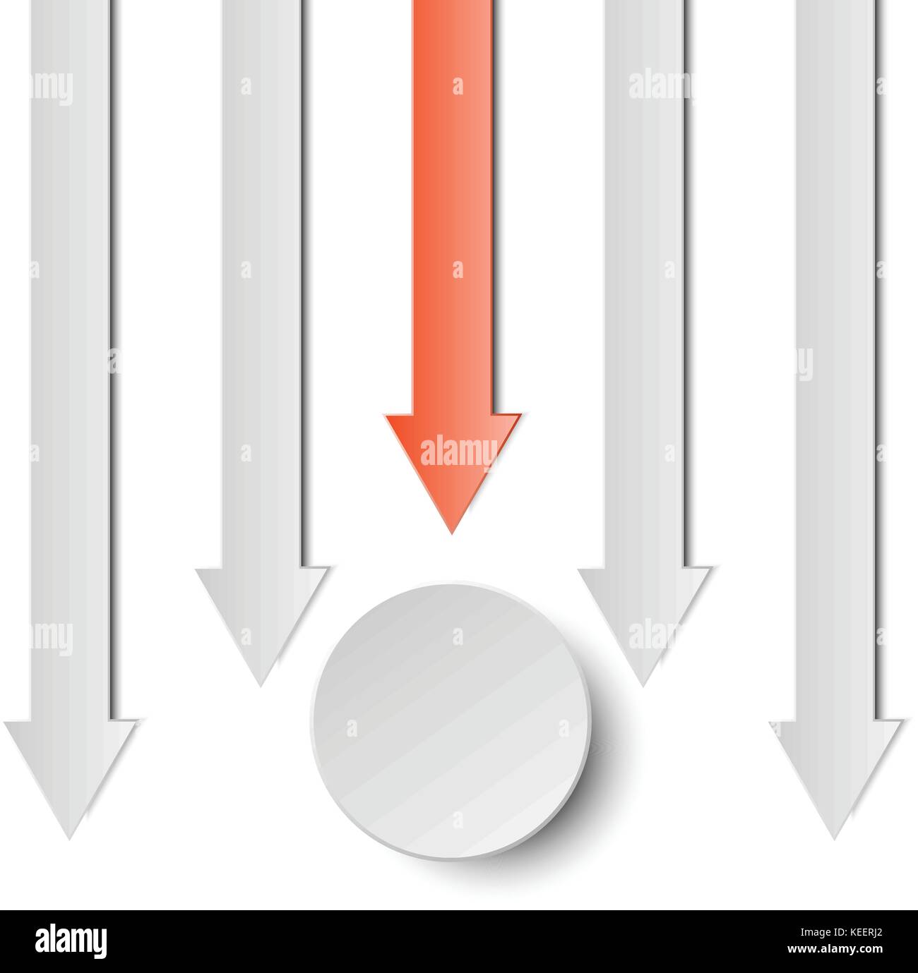 Vertical red arrow Stock Vector Images - Alamy