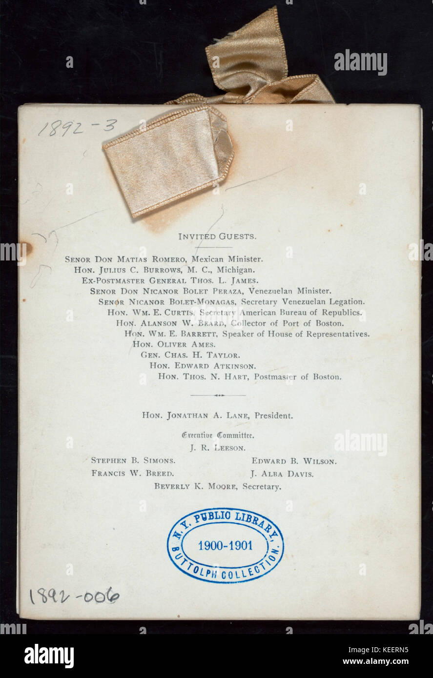 This image captures the annual banquet hosted by the Boston Merchants ...