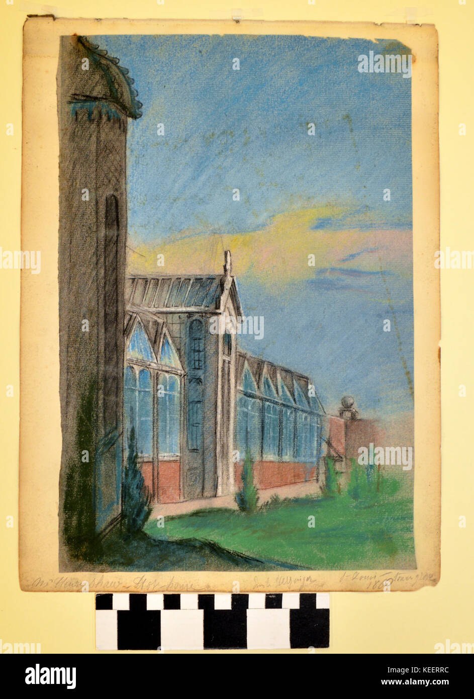 Pastel Drawing Mr. Henry Shaw Hot House by Emile Herzinger Stock Photo ...