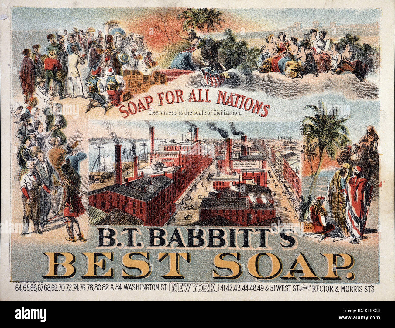 B.T. Babbitt's Best Soap Soap for all Nations, Cleanliness is the Scale ...
