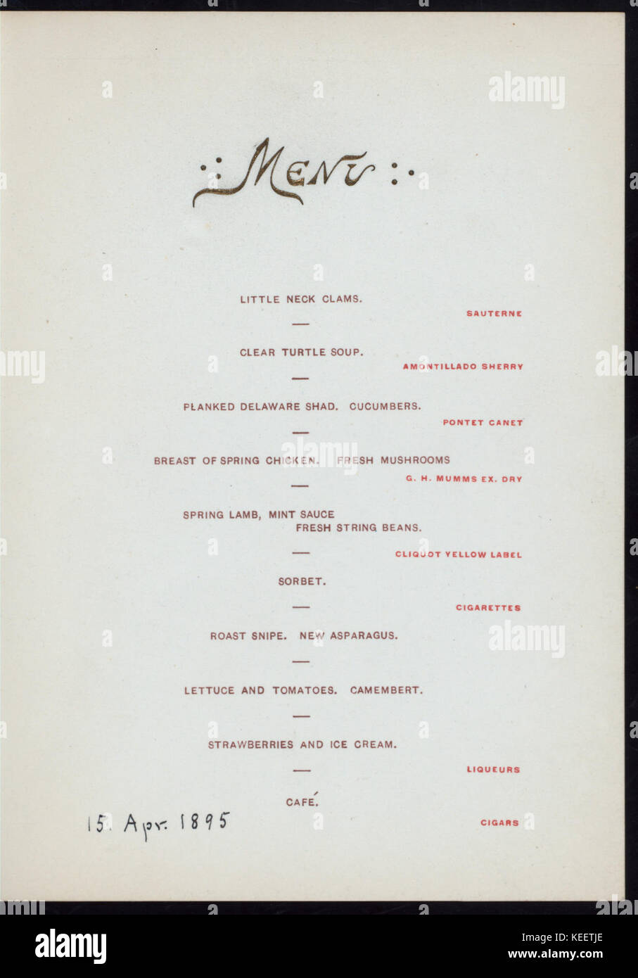 DINNER TO THE HON. EDWIN S. STUART (held by) THE BOOK TRADE (at) UNION ...