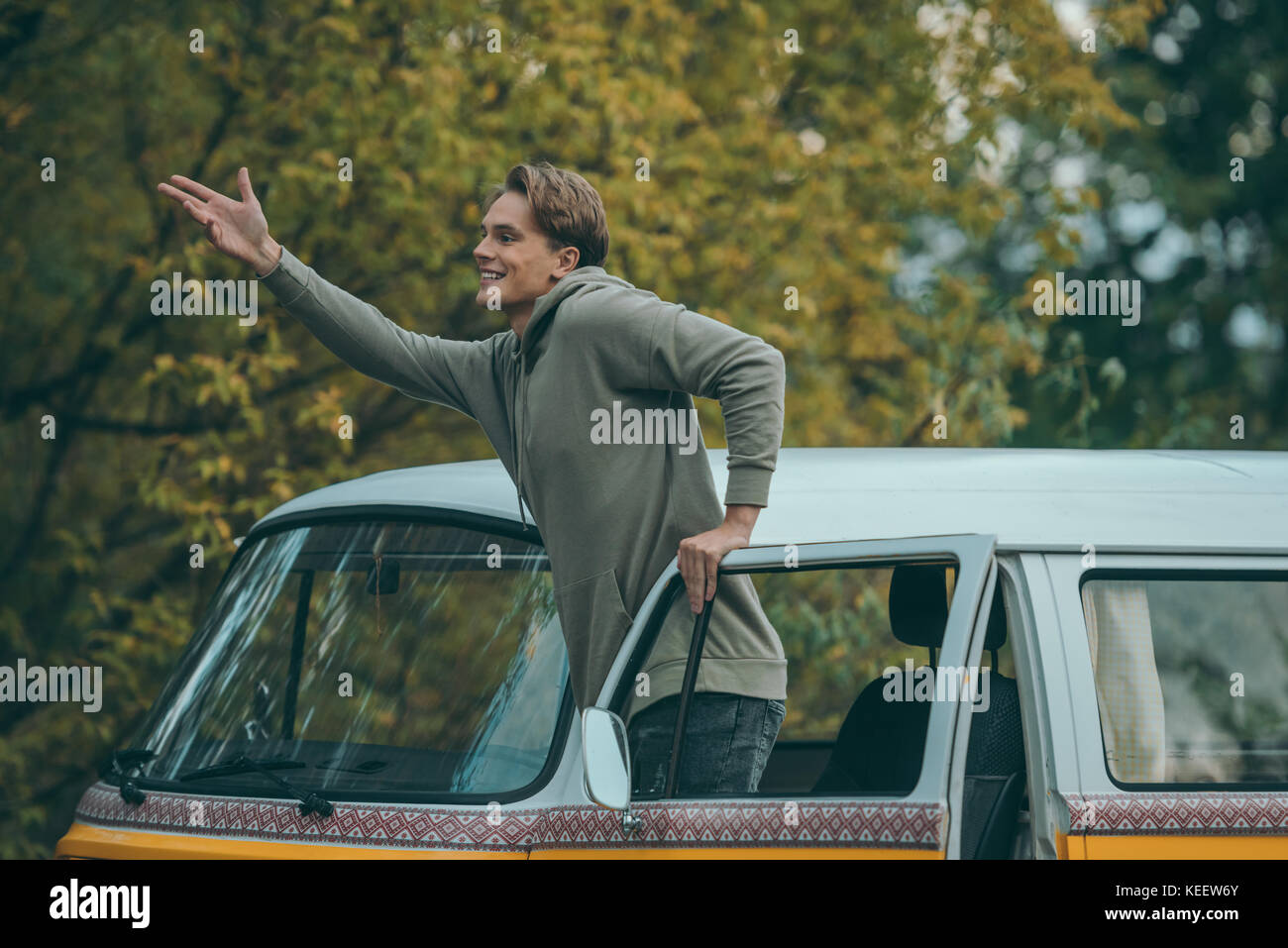Man vacation old van hi-res stock photography and images - Alamy