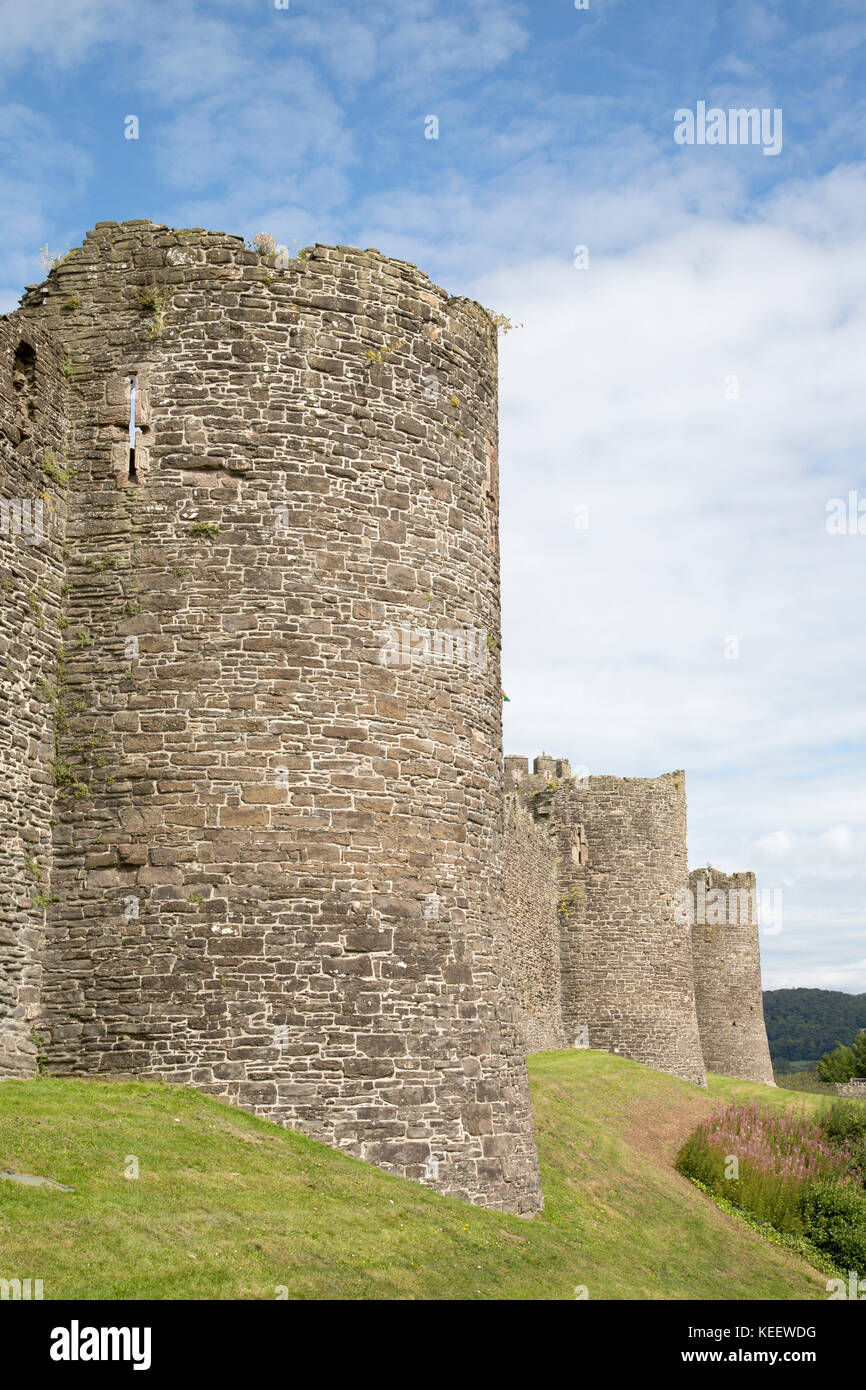 Conwy - Conway Castle Walls, Wales; UK Stock Photo - Alamy