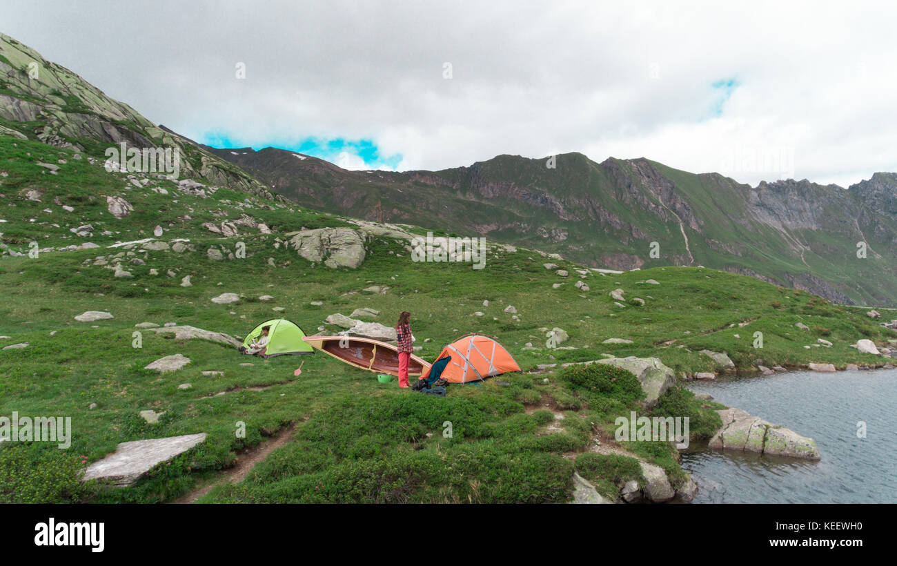 Small tents hi-res stock photography and images - Alamy