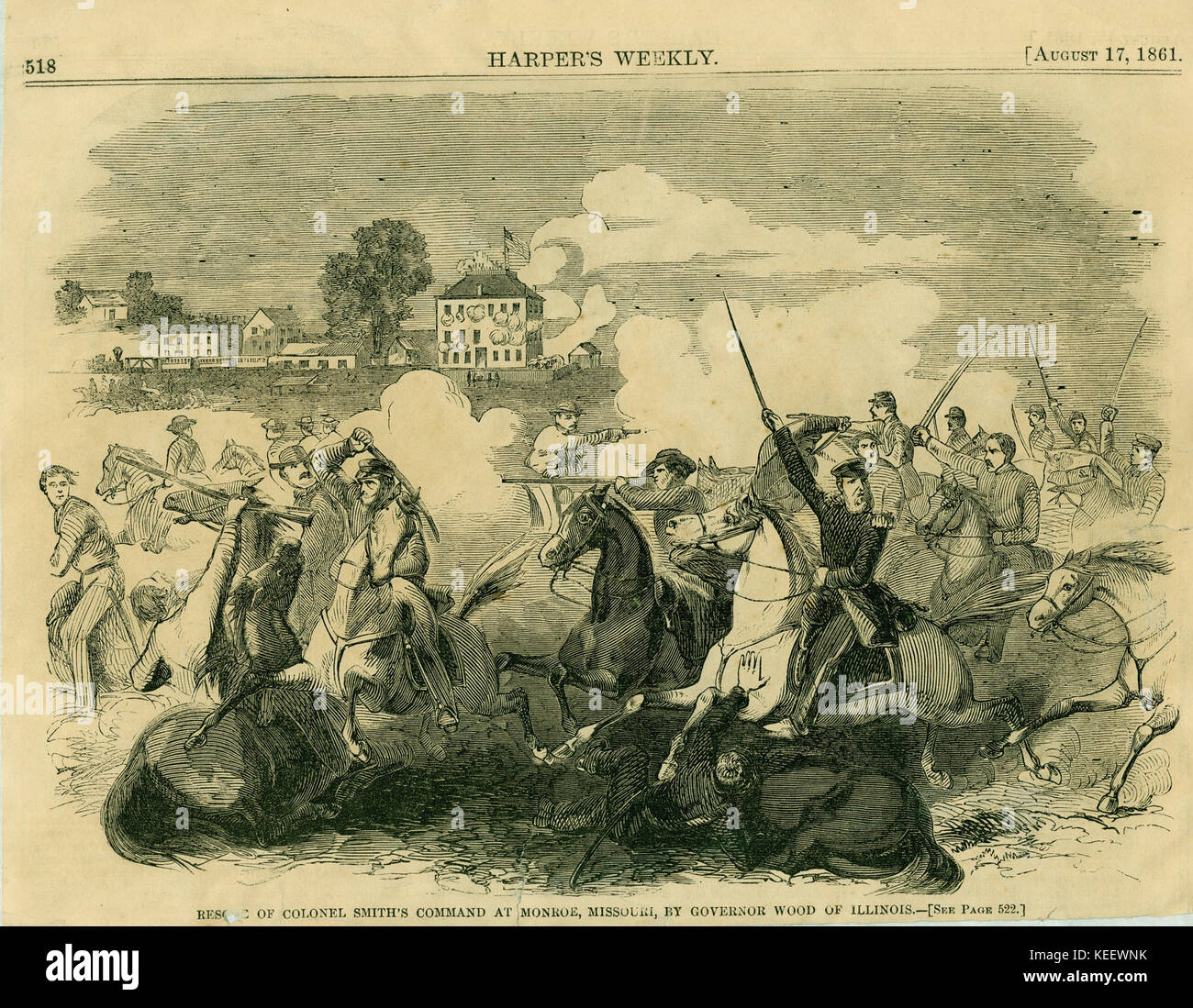 Rescue of Colonel Smith's Command at Monroe, Missouri, By Governor Wood ...