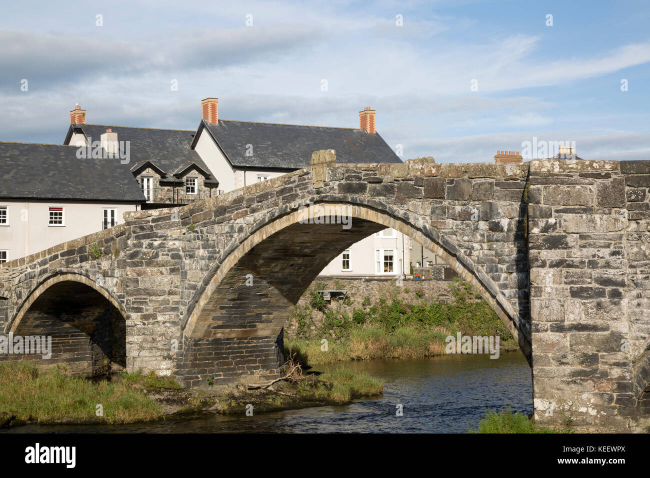 Stone Bridge at Llanrwst, Wales; UK Stock Photo - Alamy