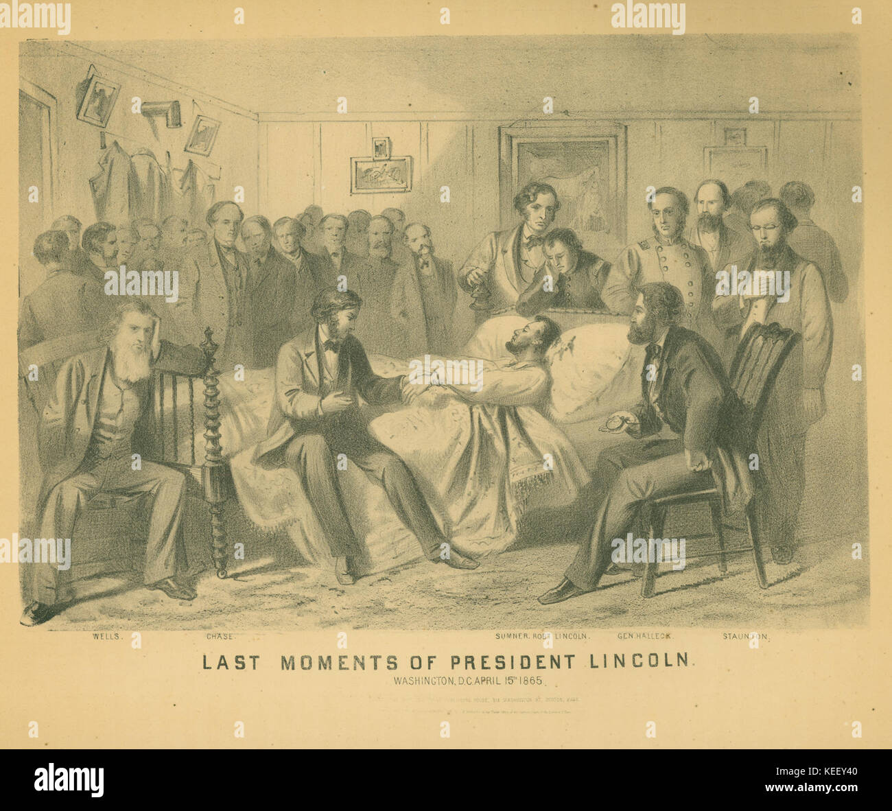 Last Moments of President Lincoln. Washington, D.C. April 15th 1865 ...