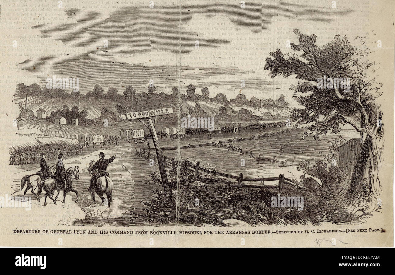 Departure of General Lyon and His Command from Boonville Missouri for ...