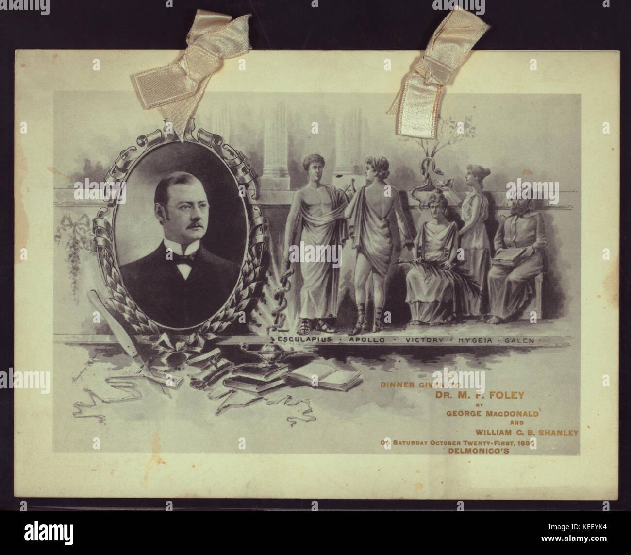 DINNER GIVEN TO DR. M.F. FOLEY (held by) GEORGE MACDONALD AND WILLIAM C ...