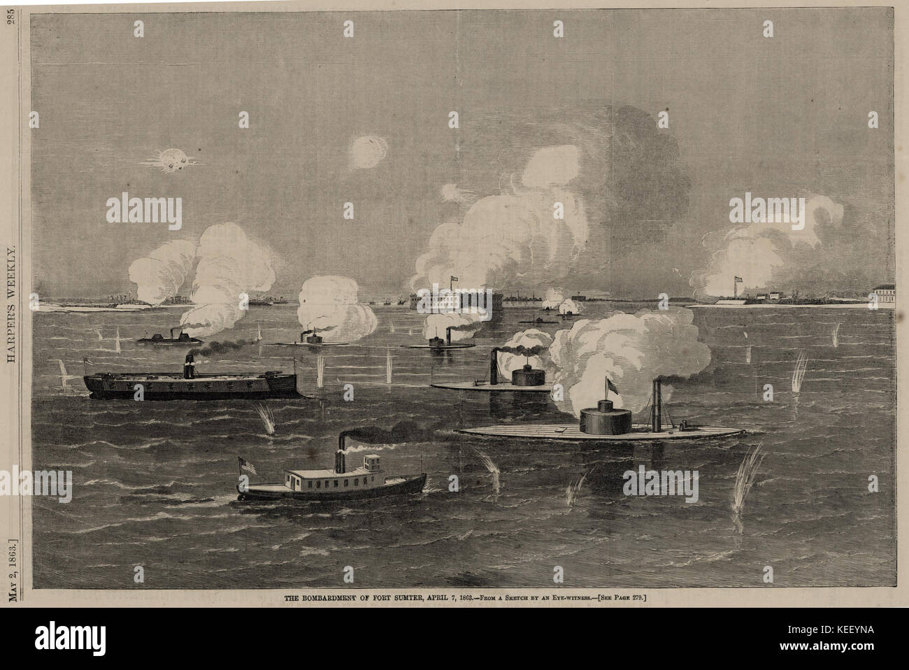 The Bombardment of Fort Sumter on April 7, 1863, marks a significant ...
