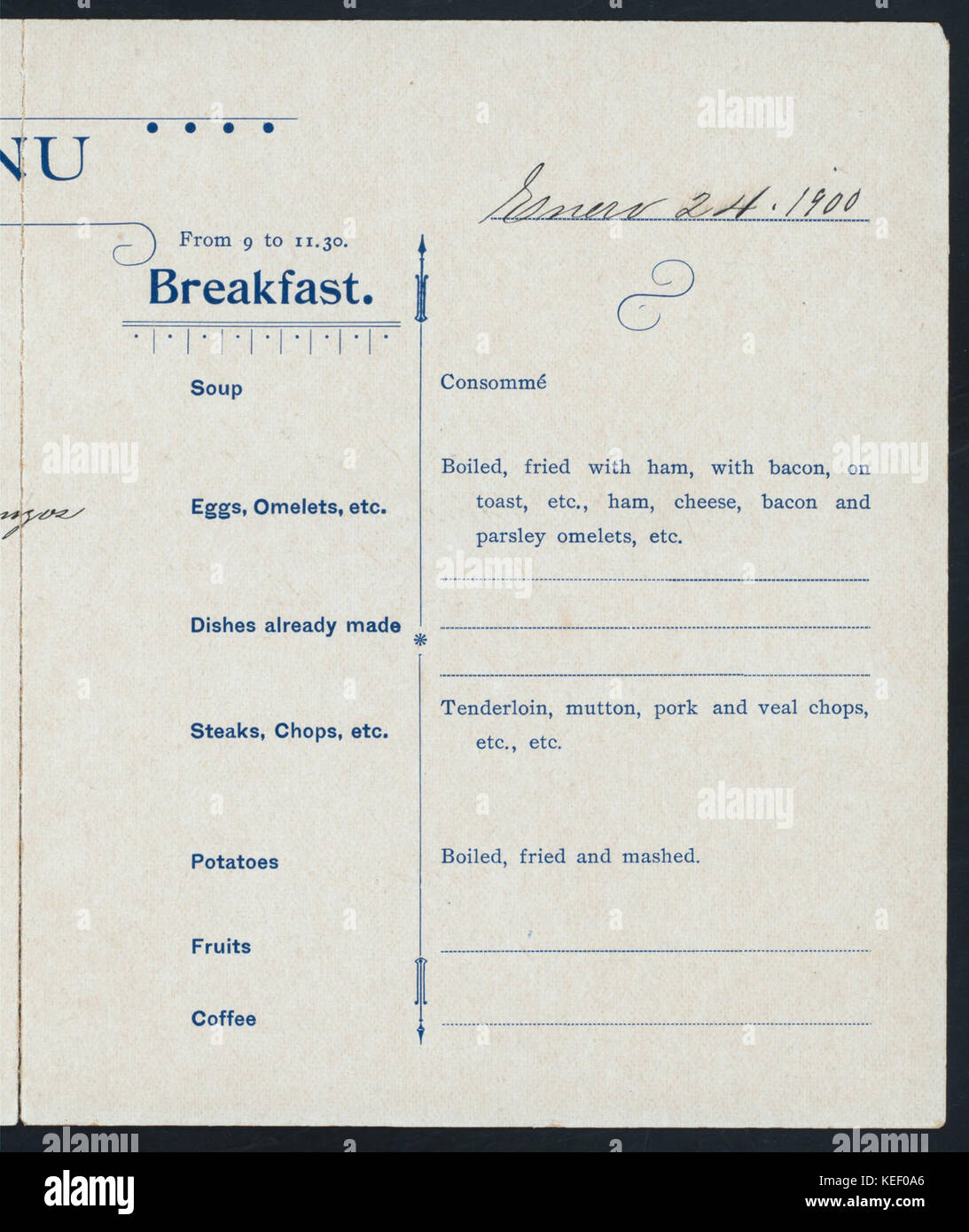 BREAKFAST (held by) HOTEL AMERICA (at) IRVING PLACE AND 15TH STREET ...