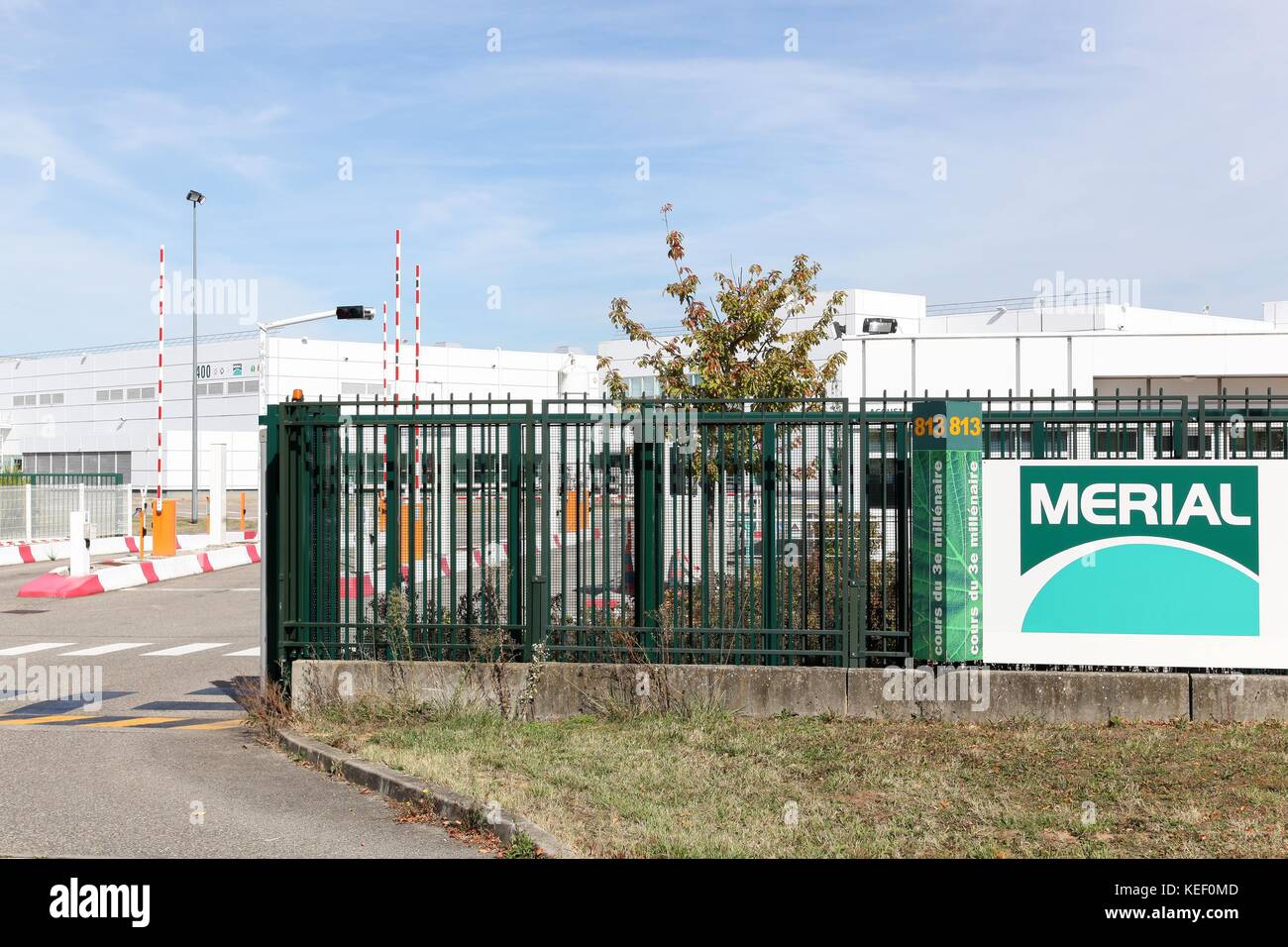 Saint Priest, France - October 7, 2017: Merial industrial site in Saint ...