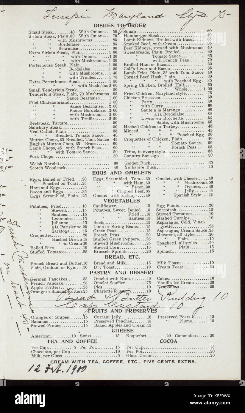 MENU (held by) COLONIAL HOTEL (at) NEW YORK, NY (HOTEL;) (NYPL Hades ...