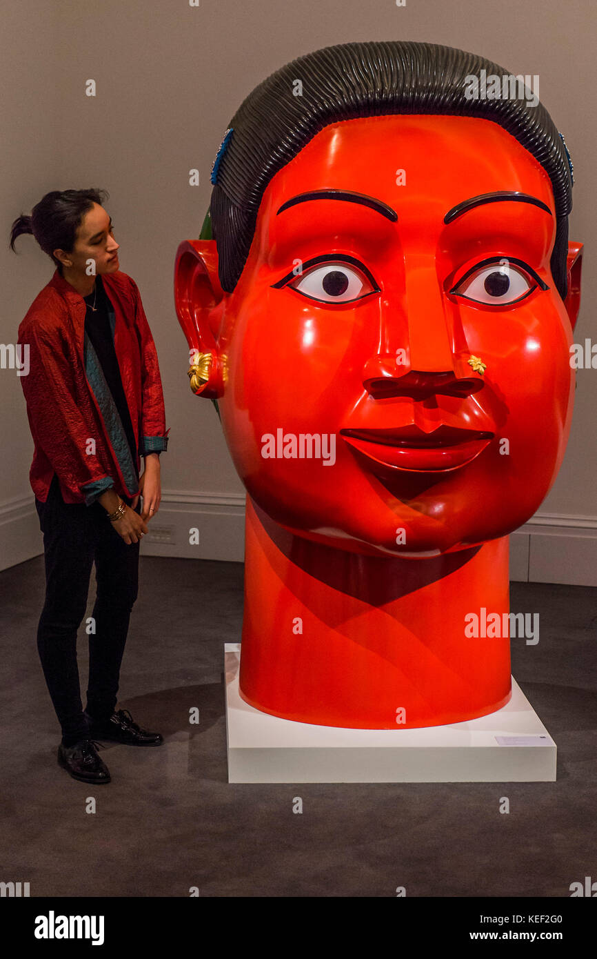 London, UK. 20th Oct, 2017. Untitled (red head) 2007 by G Ravinder ...