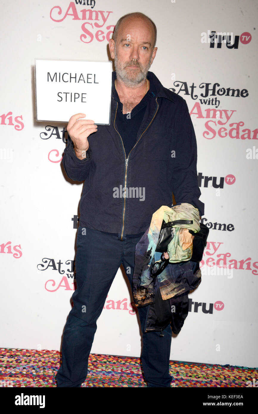 New York, USA. 19th Oct, 2017. Michael Stipe attends the 'At Home With ...