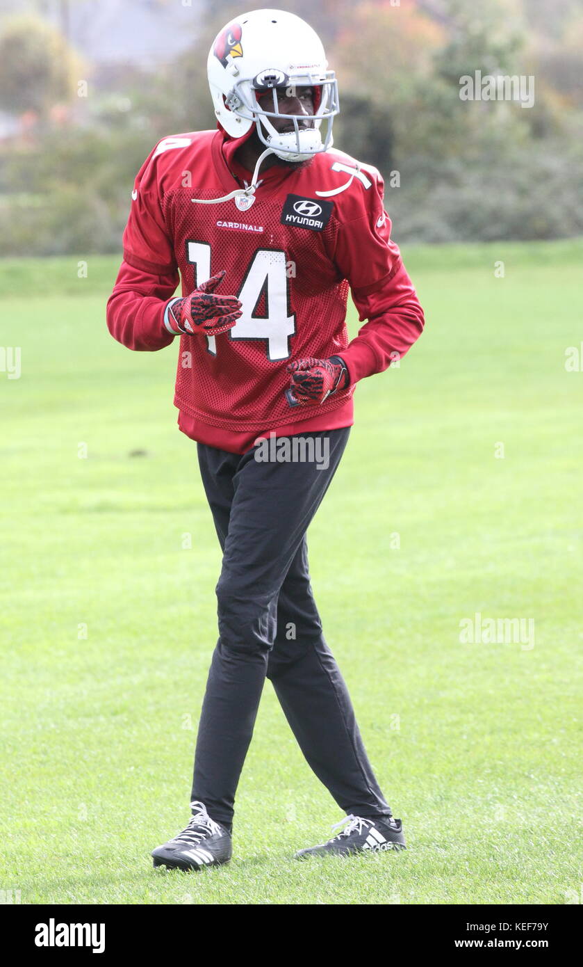 London, UK. 20th Oct, 2017. Wide Receiver JJ Nelson at the Arizona ...