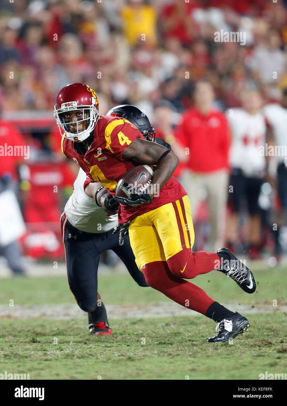 October 14, 2017 USC Trojans wide receiver Steven Mitchell Jr. #4 ...