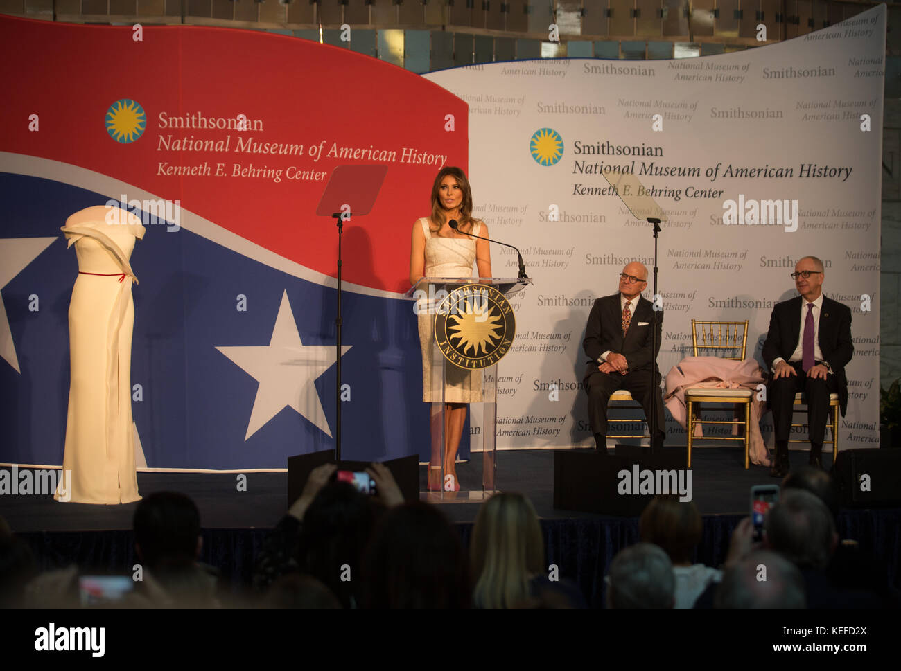 First Lady Melania Trump Donated Her Inaugural Ball Gown To The