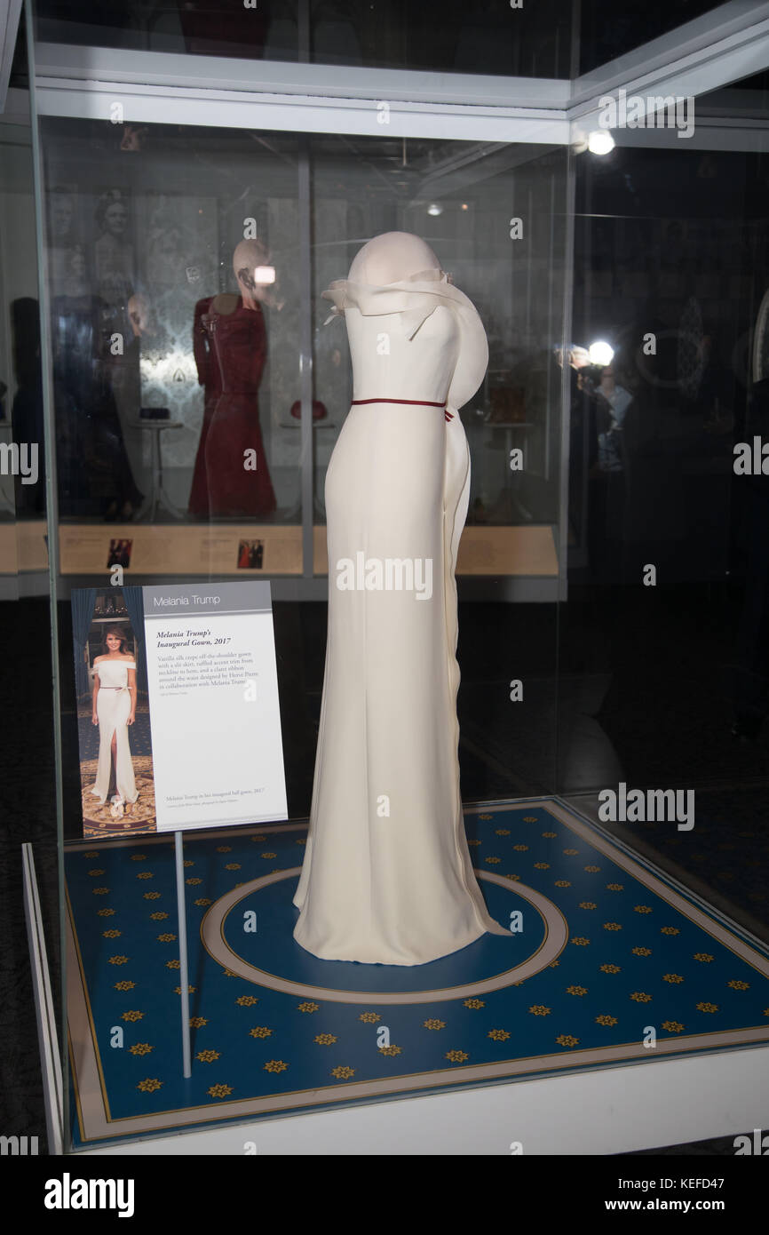 First Lady Melania Trump donated her inaugural ball gown to the ...