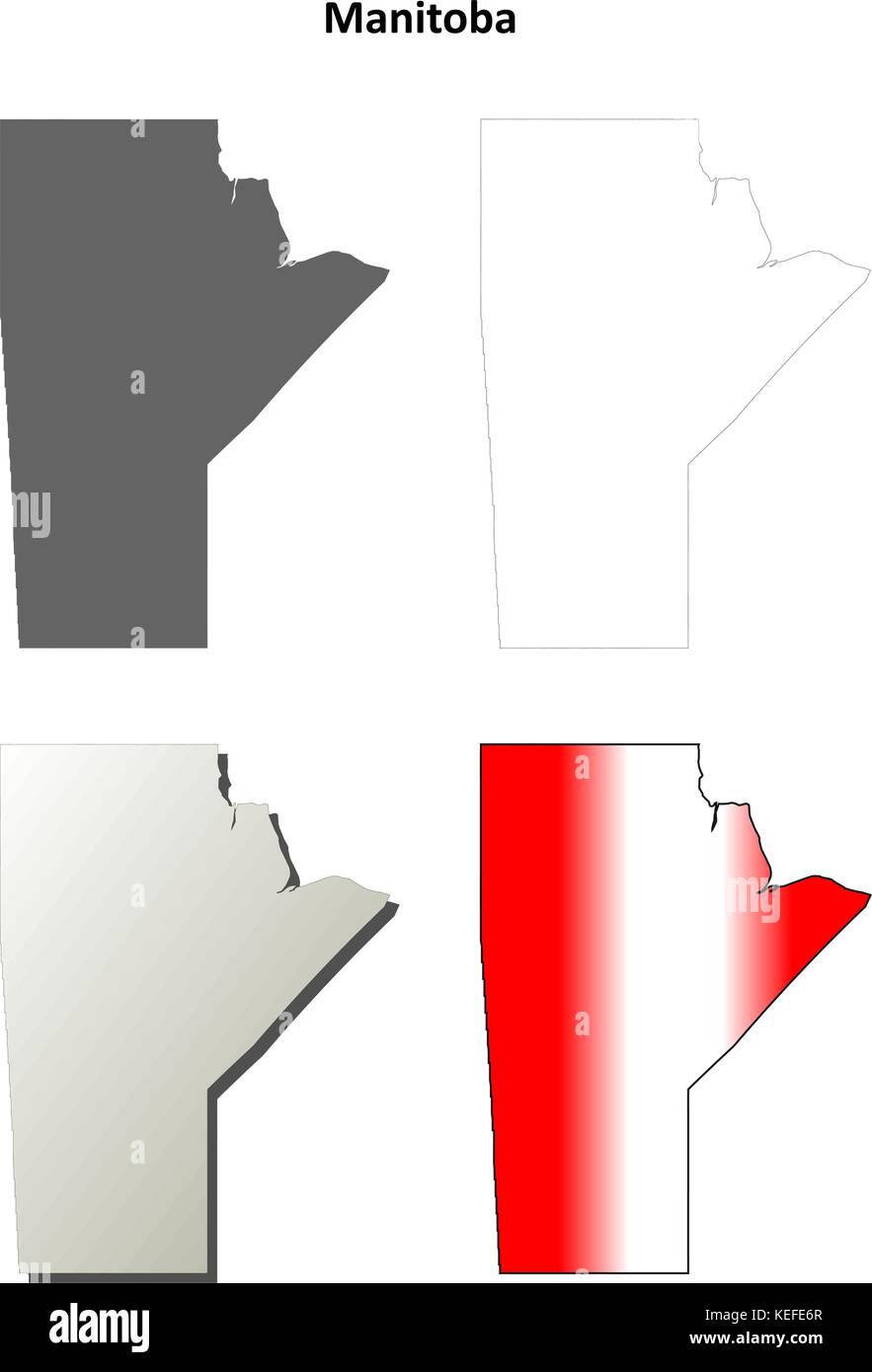 Manitoba province map hi-res stock photography and images - Alamy