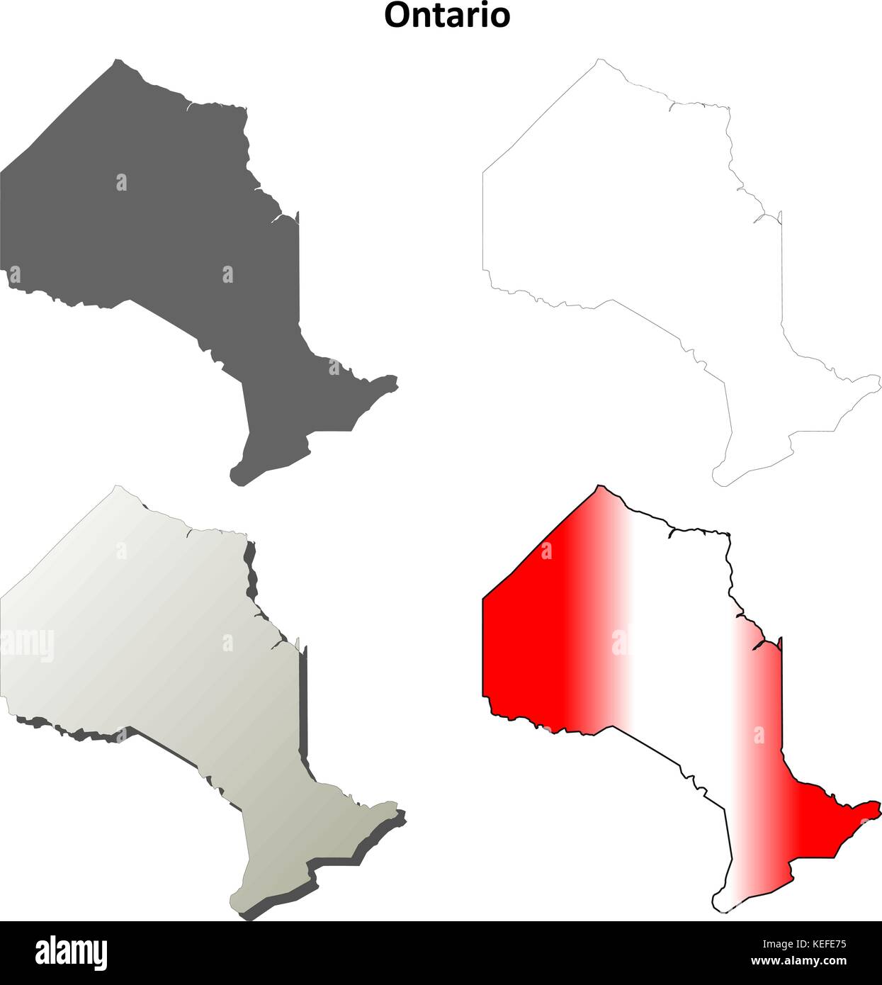 Ontario map hi-res stock photography and images - Alamy