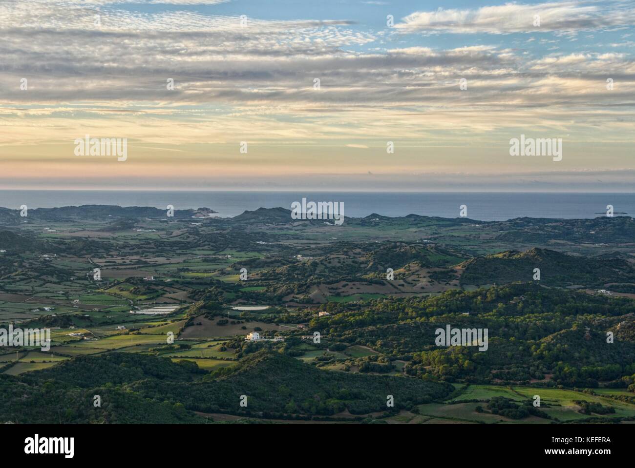 sunset at monte toro (el toro) menorca, spain Stock Photo - Alamy