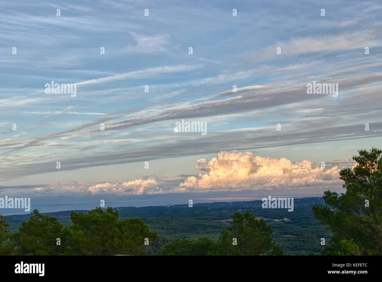 sunset at monte toro (el toro) menorca, spain Stock Photo - Alamy