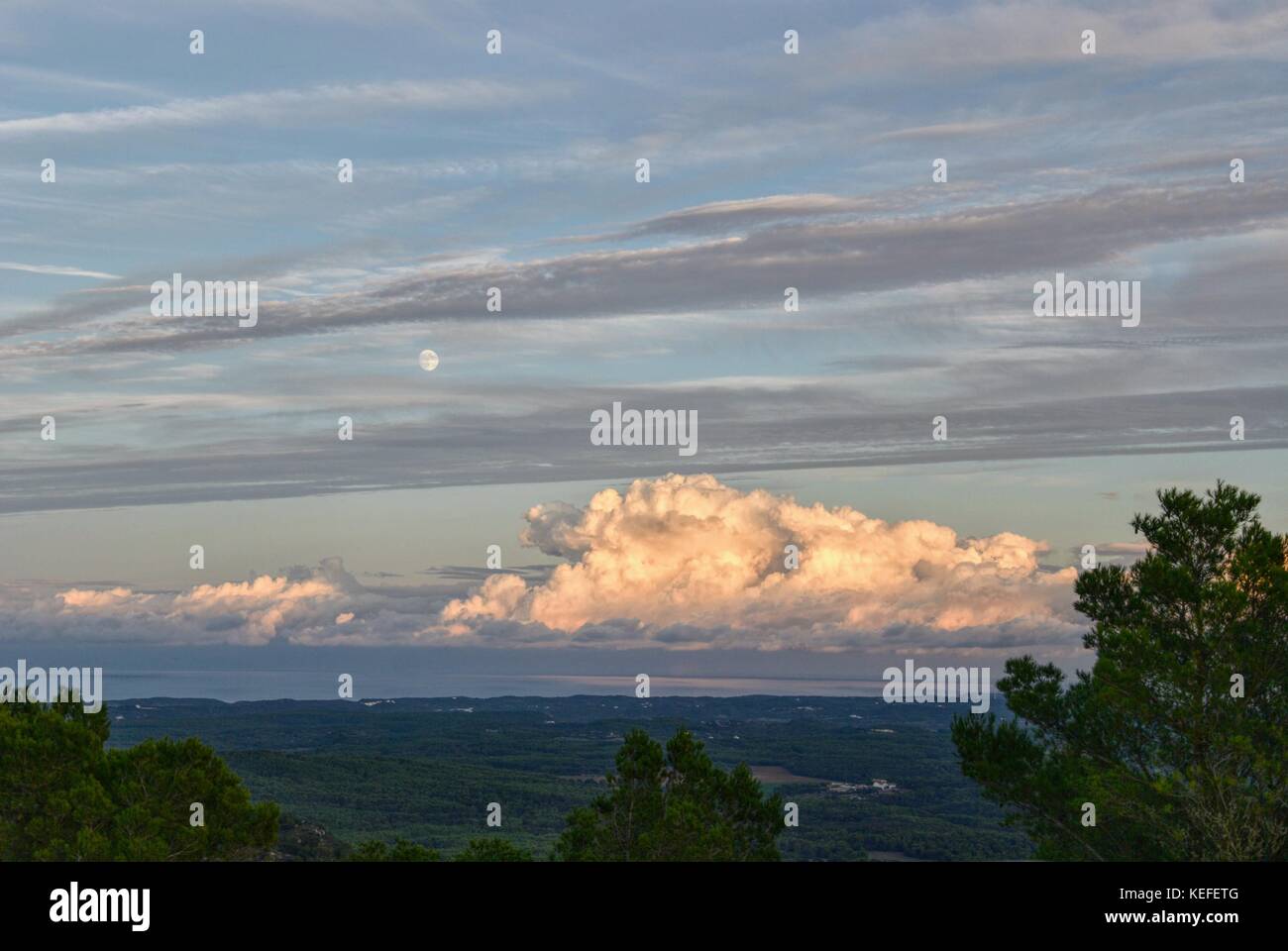 sunset at monte toro (el toro) menorca, spain Stock Photo - Alamy