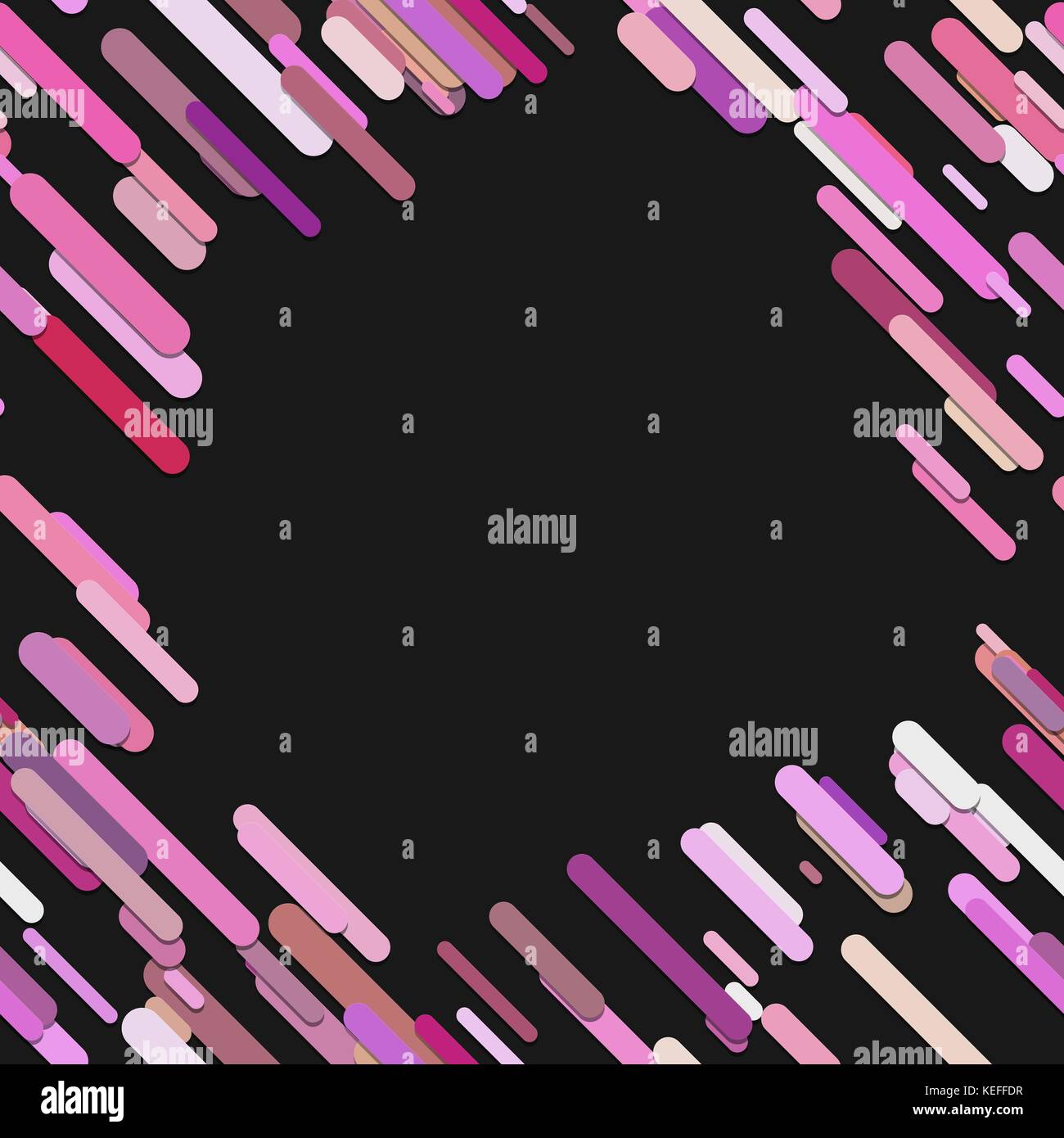 Colored rounded diagonal stripe pattern background - trendy vector ...