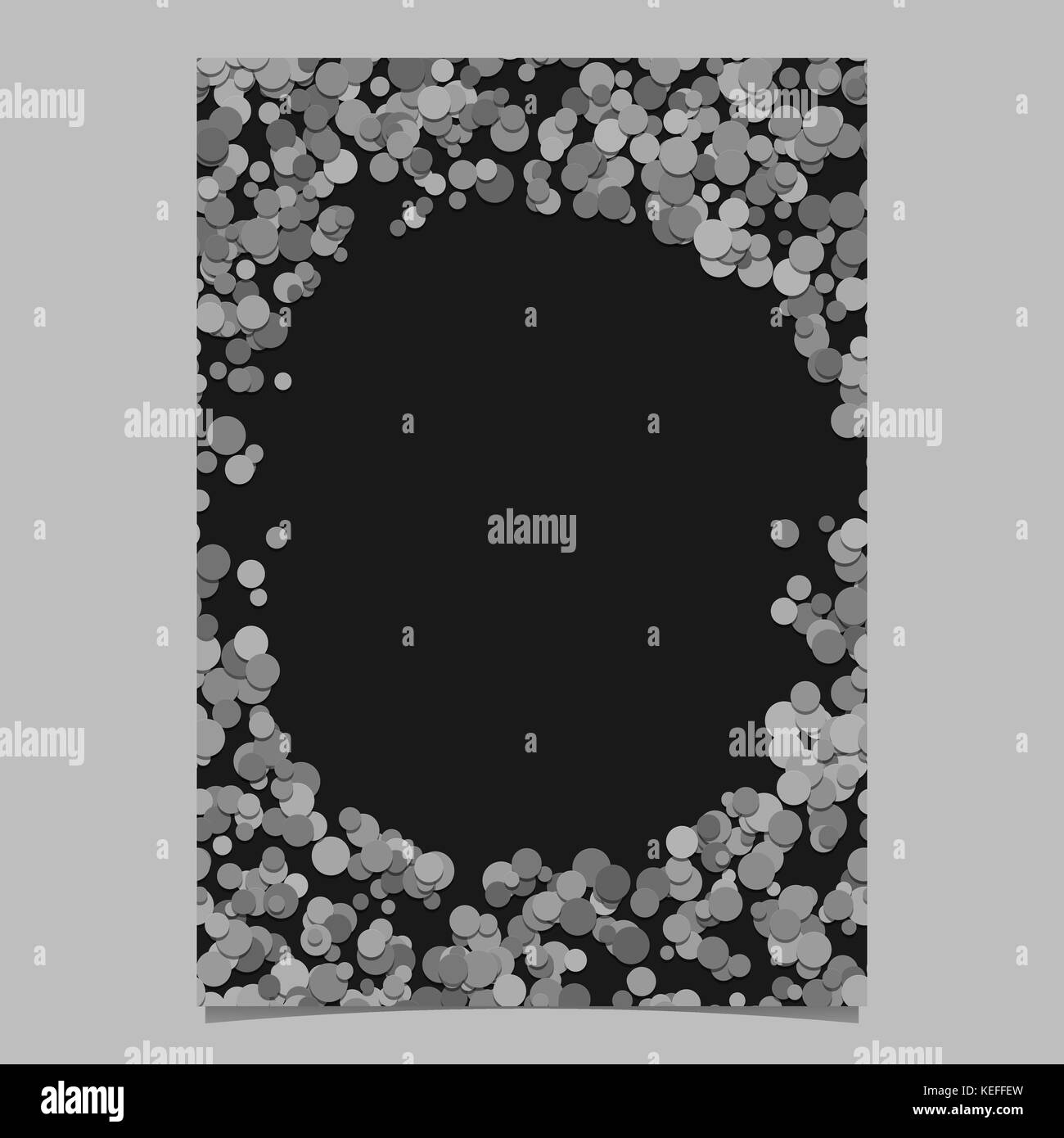 Geometrical chaotic dot pattern page background template - vector blank ...