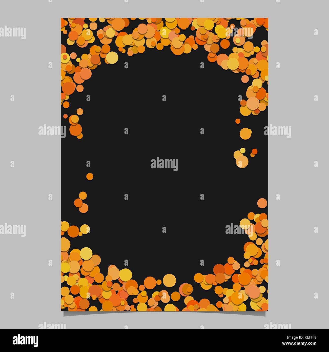 Abstract dot design page template - vector blank poster border graphic ...