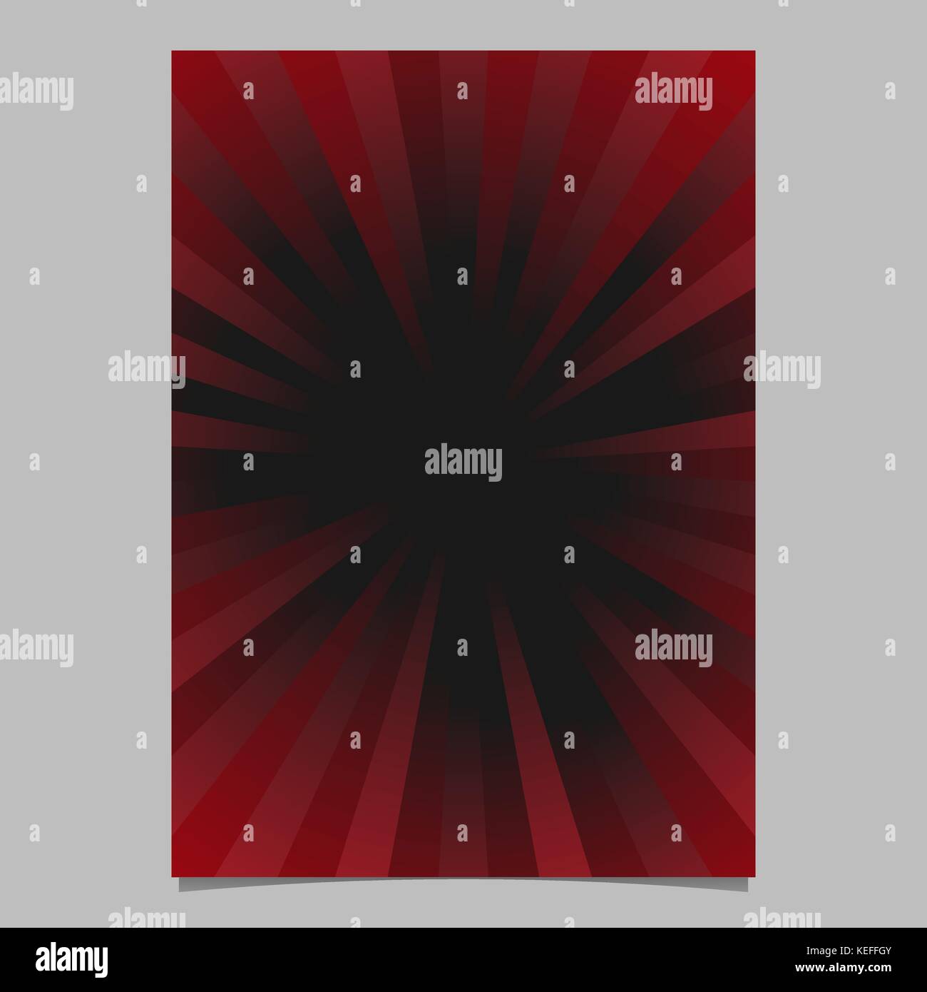 Abstract ray burst brochure background template - vector stationery ...