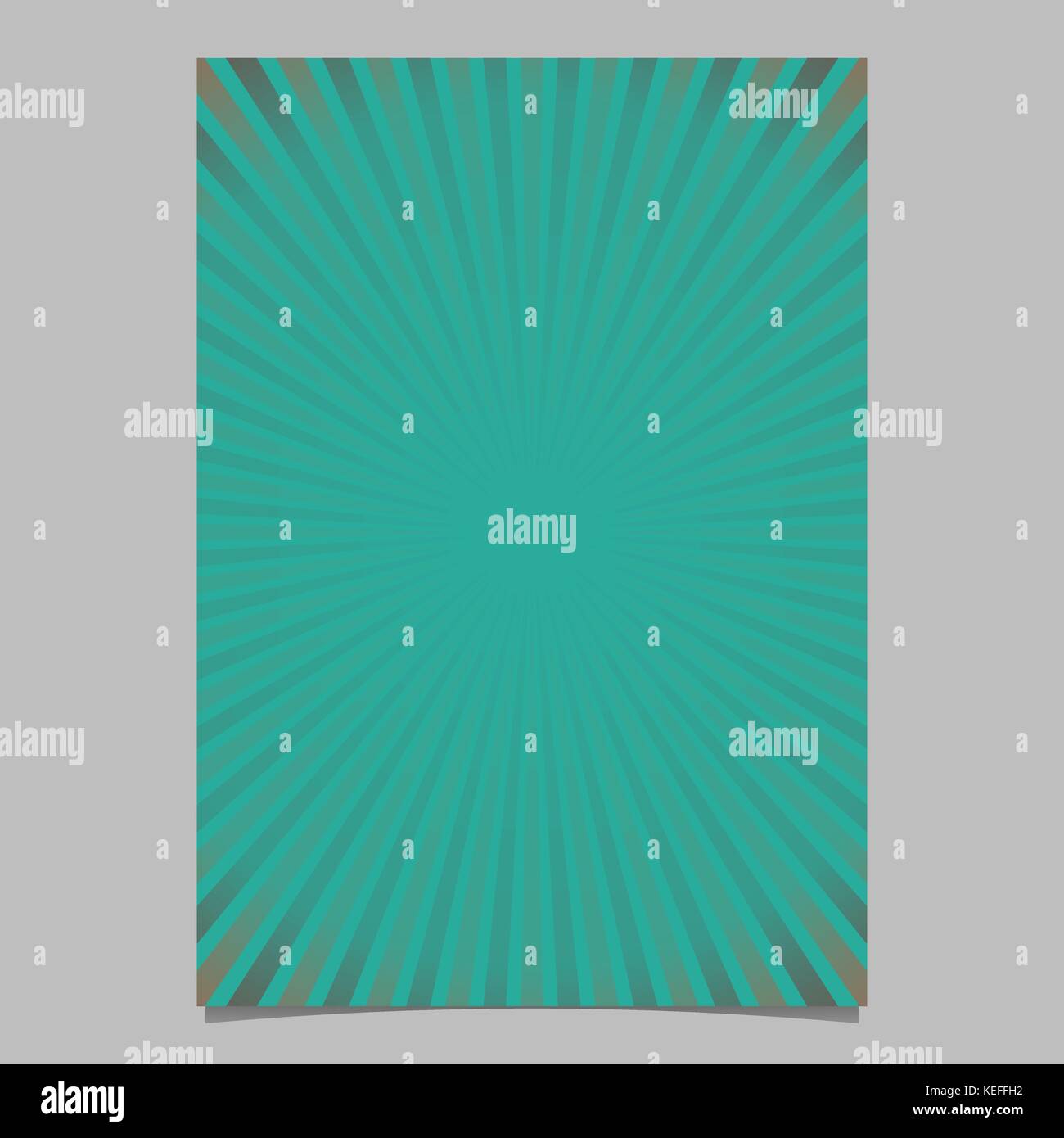 Abstract gradient sunray brochure template - vector poster background ...