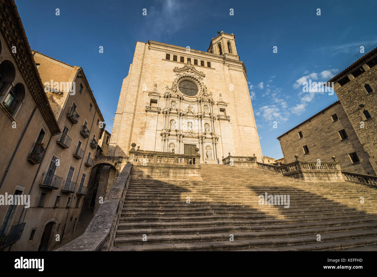 Girona Cathedral in Catalunya,Spain, Europe Stock Photo - Alamy